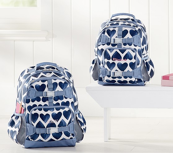 Mackenzie Indigo Hearts Backpack | Pottery Barn Kids