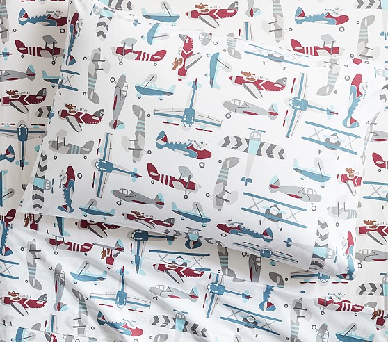 Cohen Airplane Sheet Set | Pottery Barn Kids