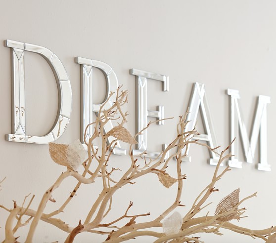 Mirrored Wall Letters | Pottery Barn Kids