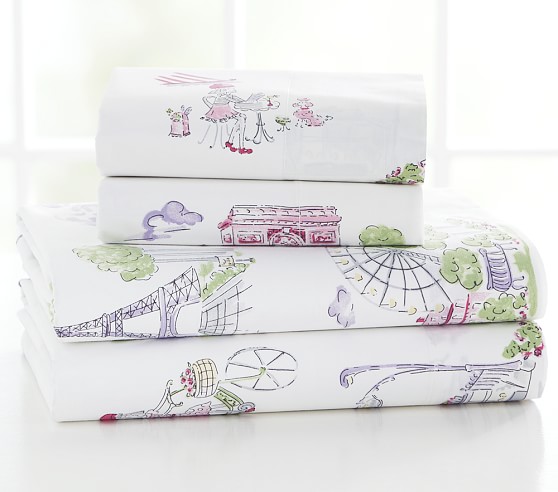 Paris Toile Sheet Set | Pottery Barn Kids