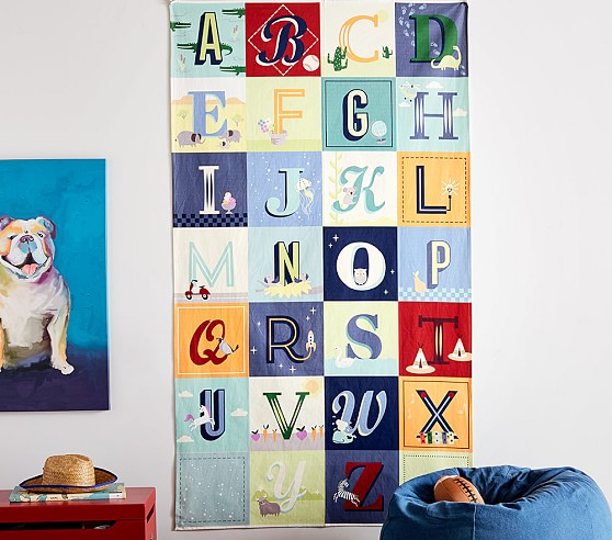 ABC Canvas Wall Mural | Pottery Barn Kids