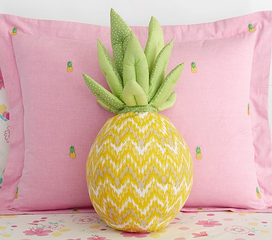 Pineapple Shaped Decorative Pillow | Pottery Barn Kids