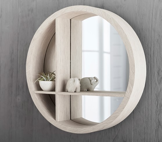 Round Shelf Mirror | Pottery Barn Kids