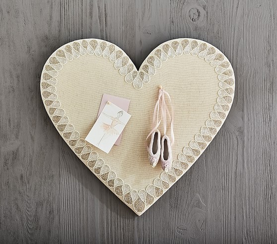 Linen Heart Pinboard | Pottery Barn Kids