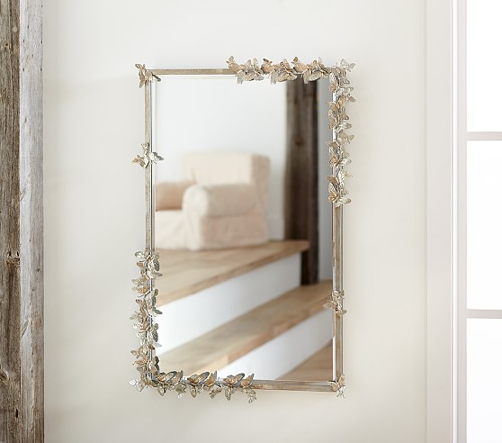 Monique Lhuillier Butterfly Rectangle Mirror | Pottery Barn Kids