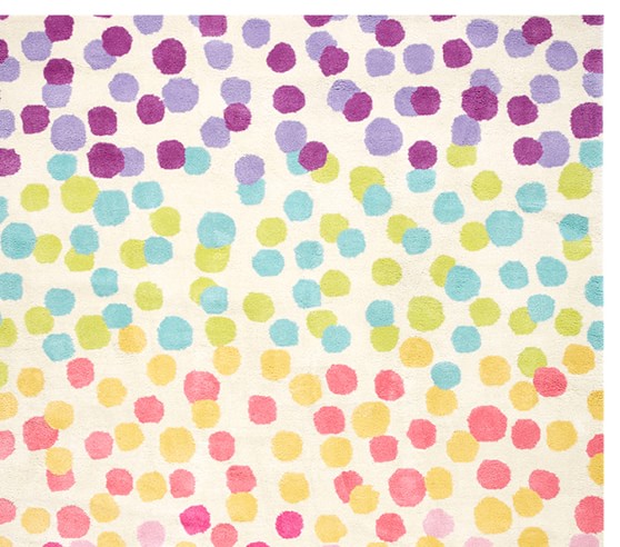 Rainbow Dot Rug | Pottery Barn Kids