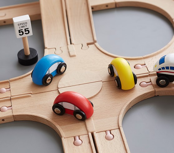 Wooden Play City Train Track Set | Pottery Barn Kids