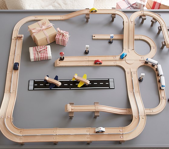 Wooden Play City Train Track Set | Pottery Barn Kids
