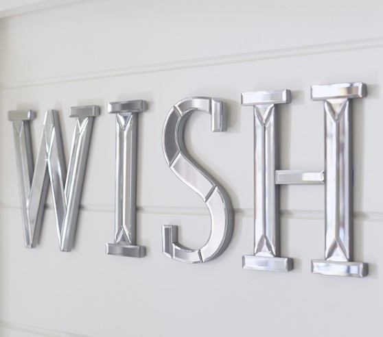 Mirrored Wall Letters | Pottery Barn Kids