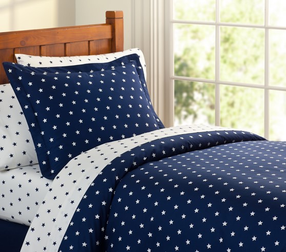 Organic Star Duvet Cover | Pottery Barn Kids