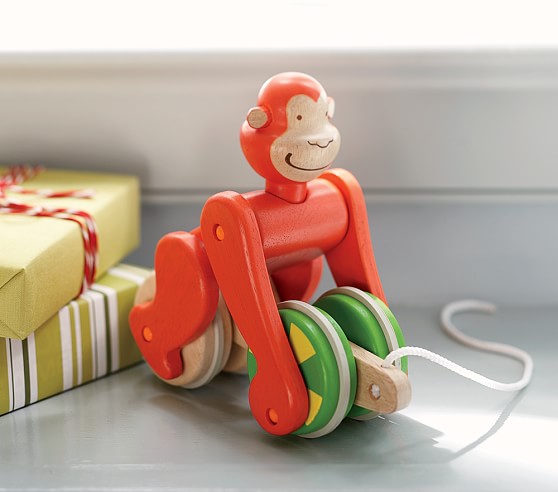 Monkey Pull Toy | Pottery Barn Kids