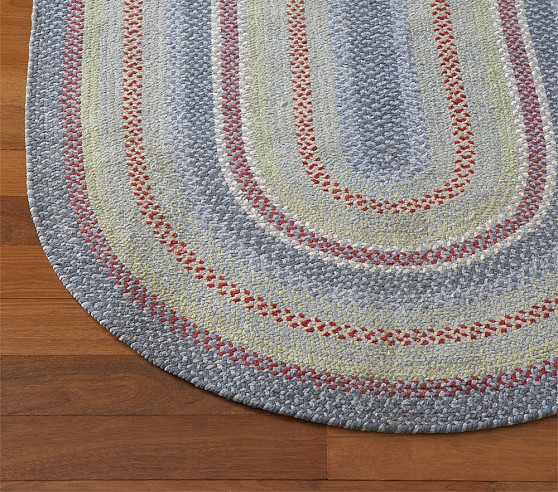 Primary Chenille Braided Rug Swatch | Pottery Barn Kids