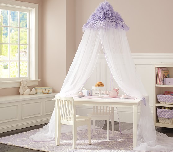 Lavender Ruffle Canopy | Pottery Barn Kids