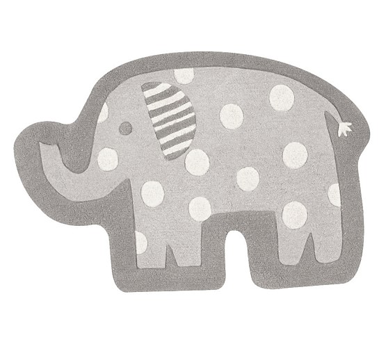 Elephant Shaped Rug | Pottery Barn Kids