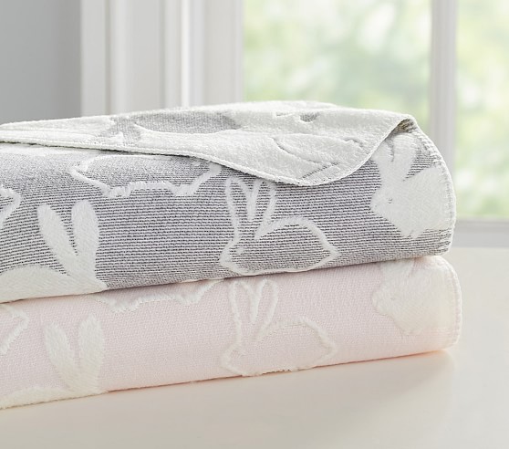 Fuzzy Bunny Baby Blanket | Pottery Barn Kids