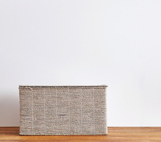 Silver Rope Toy Chest | Pottery Barn Kids