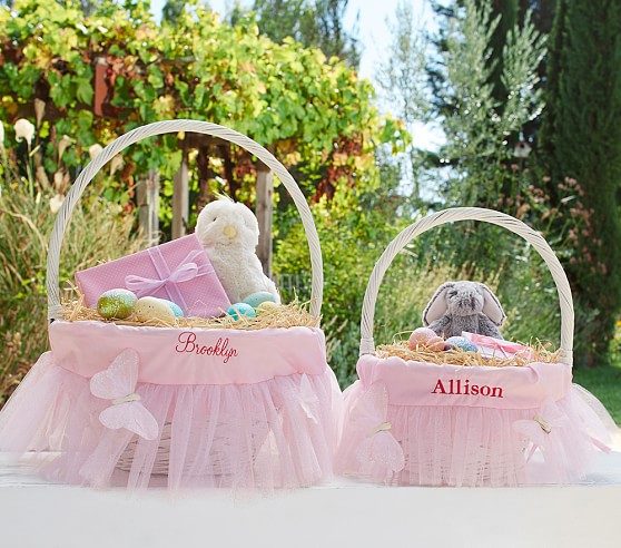 Butterfly Tulle Easter Basket Liners | Pottery Barn Kids