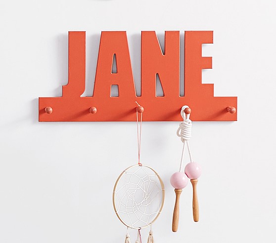 Personalized Name with Pegs | Pottery Barn Kids