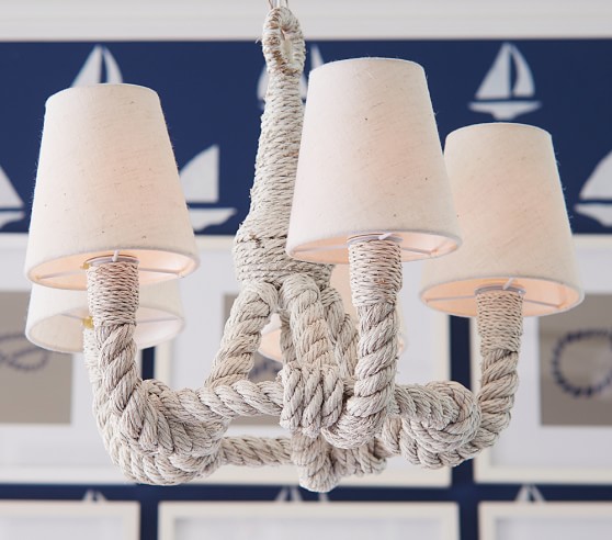 Rope Chandelier Pendant | Pottery Barn Kids