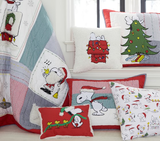 Peanuts® Holiday Quilt | Pottery Barn Kids