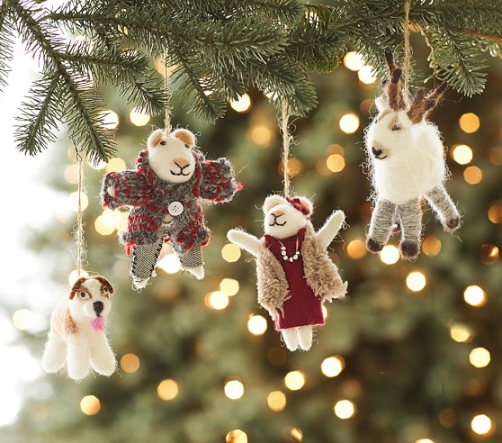 Felted Wool Ornaments | Pottery Barn Kids