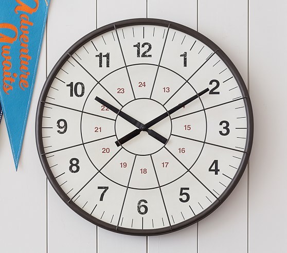 Metal Gym Wall Clock | Pottery Barn Kids