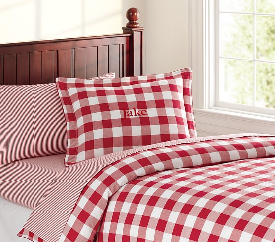 Sawyer Buffalo Check Duvet Cover | Pottery Barn Kids