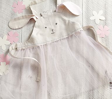 Linen Bunny Apron | Pottery Barn Kids