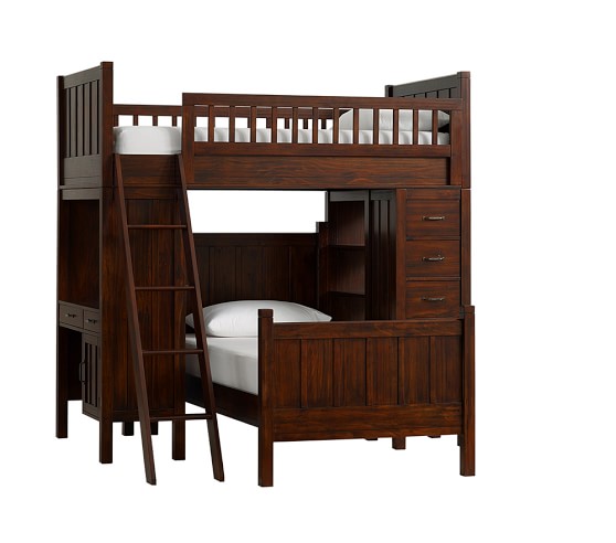 Camp Twin Bunk System & Twin Bed Set | Pottery Barn Kids