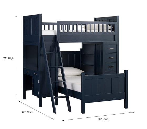 Camp Twin Bunk System & Twin Bed Set | Pottery Barn Kids