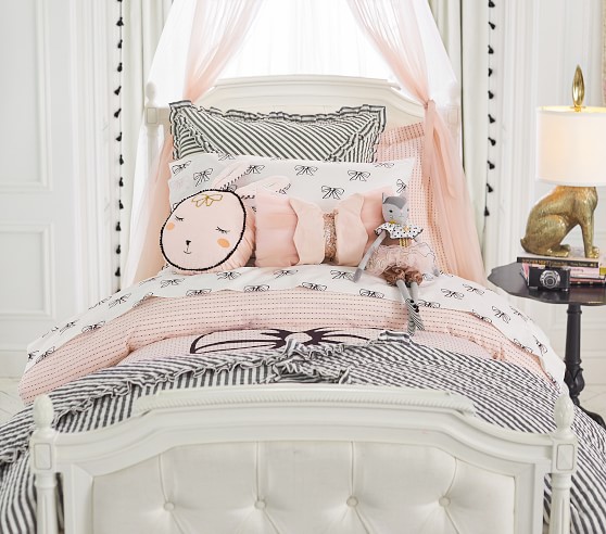 The Emily & Meritt Ruffle Stripe Quilt | Pottery Barn Kids