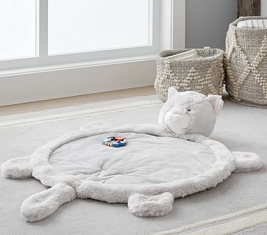 Kitty Plush Play Mat | Pottery Barn Kids