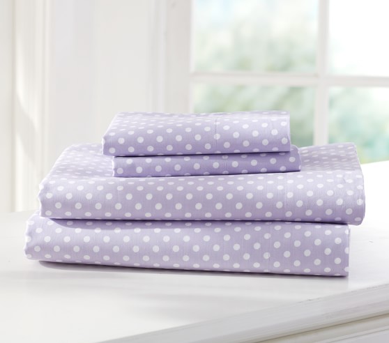 Organic Mini Dot Sheet Set | Pottery Barn Kids