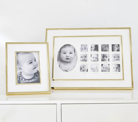 Polished Gold First Year Frame | Pottery Barn Kids
