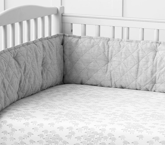 Watercolor Sheep Crib Fitted Sheet | Pottery Barn Kids