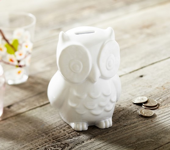 Ceramic Owl Bank | Pottery Barn Kids
