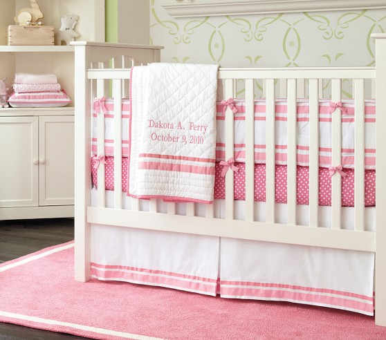 Mini Dot Crib Fitted Sheet | Pottery Barn Kids