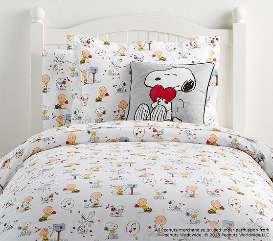 Peanuts® Valentine's Duvet Cover | Pottery Barn Kids
