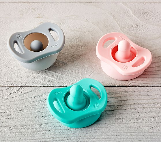 Doddle & Co. Pop Silicone Pacifier Twin Pack | Pottery Barn Kids