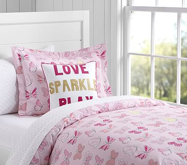 Organic Butterfly Duvet Cover | Pottery Barn Kids