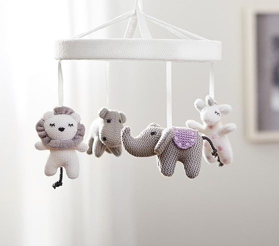Knit Animal Friends Crib Mobile | Pottery Barn Kids