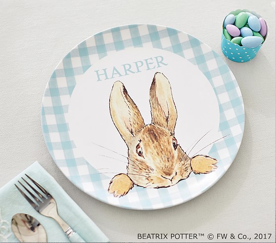 Beatrix Potter™ Easter Personalized Plate | Pottery Barn Kids