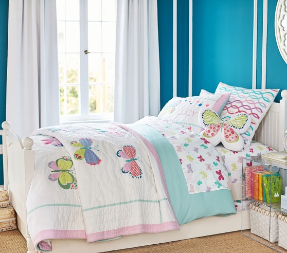 Lucy Butterfly Sheet Set | Pottery Barn Kids