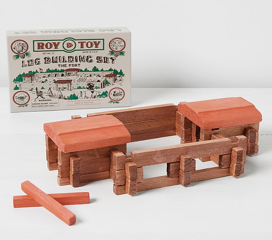 Log Fort Building Set | Pottery Barn Kids