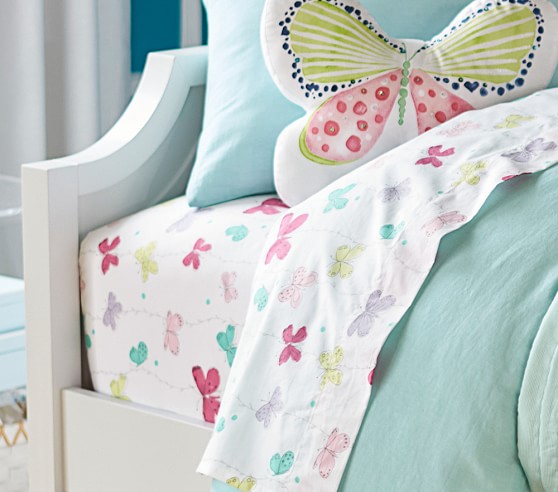 Lucy Butterfly Sheet Set | Pottery Barn Kids