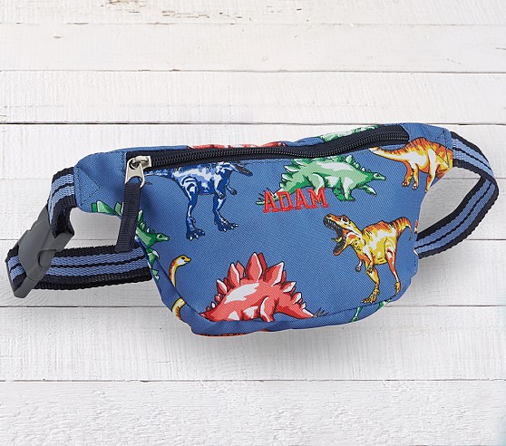 Blue Multicolor Dino Fanny Pack | Pottery Barn Kids