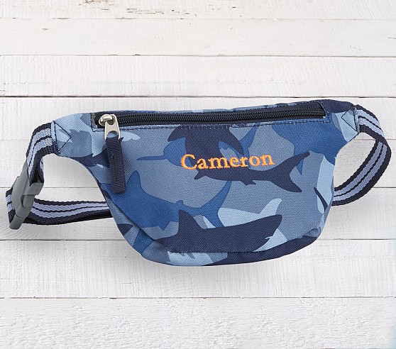 Navy Shark Camo Fanny Pack | Pottery Barn Kids