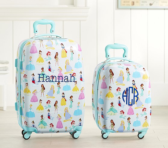 Mackenzie Aqua Disney Princess Hard Sided Luggage | Pottery Barn Kids