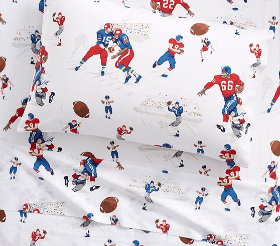 Vintage Football Sheet Set | Pottery Barn Kids