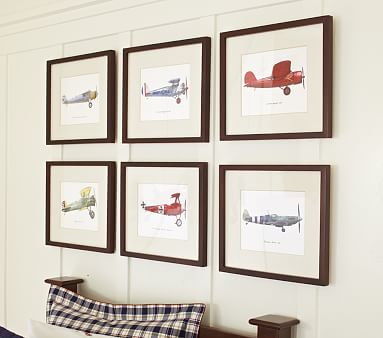 Framed Vintage Plane Art | Pottery Barn Kids